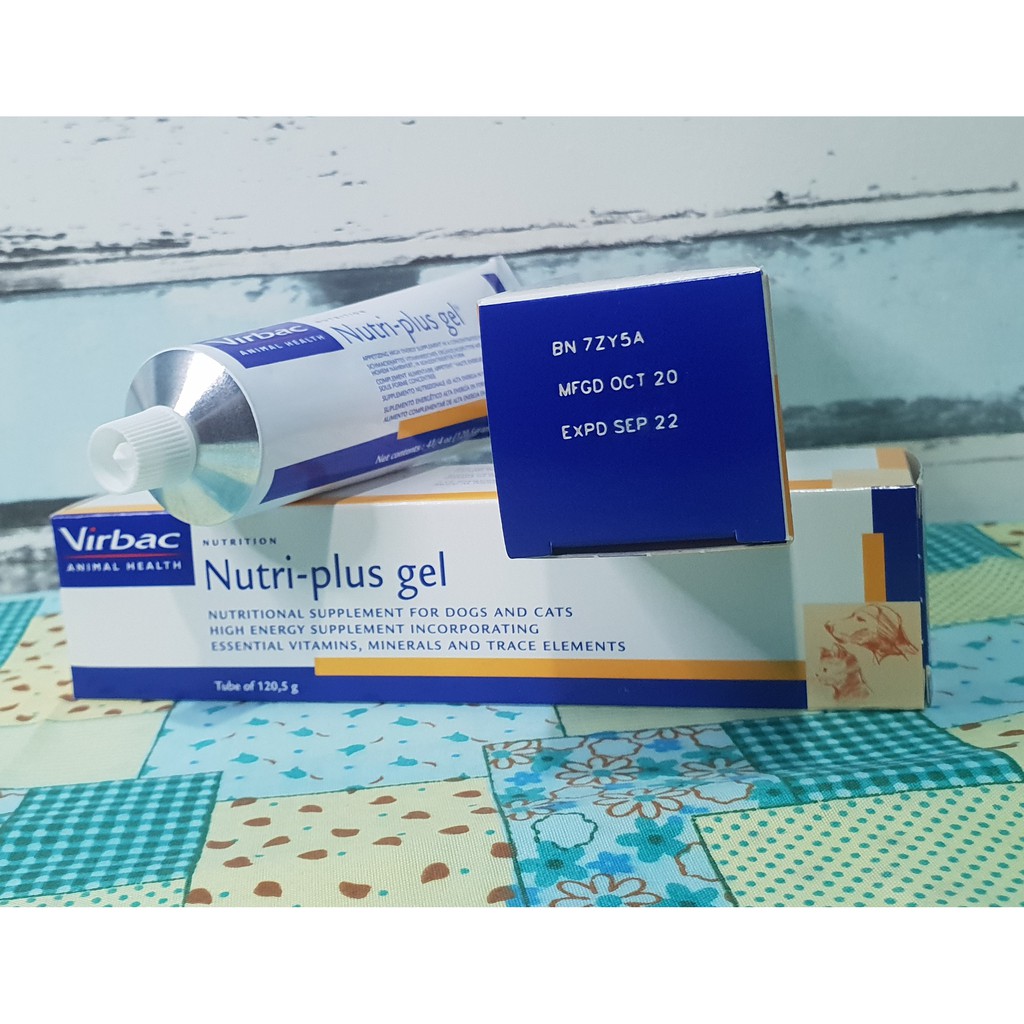 VIRBAC ANIMAL HEALTH NUTRI PLUS GEL 120.5 GRAMS FOR DOG CAT HIGH ENERGY ...