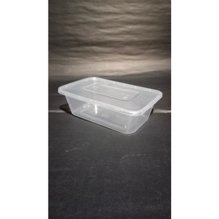 [300pcs] Rectangle Microwavable Food Container / Plastic tub (500ml ...