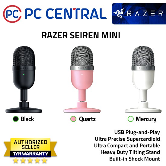 Razer Seiren Mini Microphone Condenser Super Cardioid Ultra-Compact ...