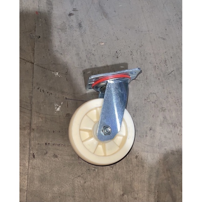 P white Nylon Fiber-Class Heavy duty Caster wheel 5"x2"(Swivel,with ...