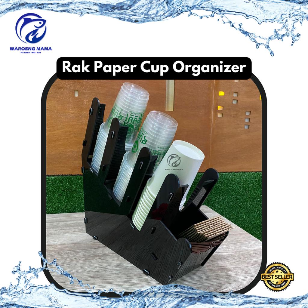 Cup organizer Acrylic paper cup Rack Plastic cup Rack coffee cup Rack ...