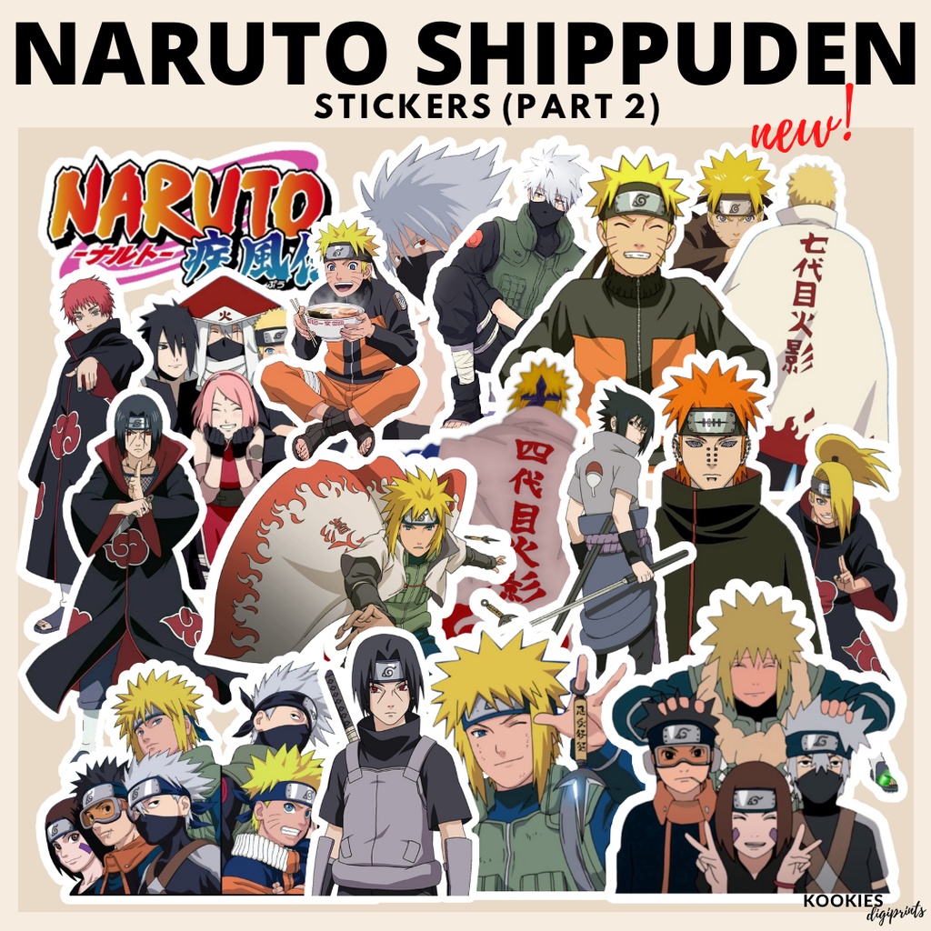 [𝐀𝐧𝐢𝐦𝐞 𝐒𝐭𝐢𝐜𝐤𝐞𝐫𝐬] Naruto Shippuden (part 2) - waterproof stickers ...
