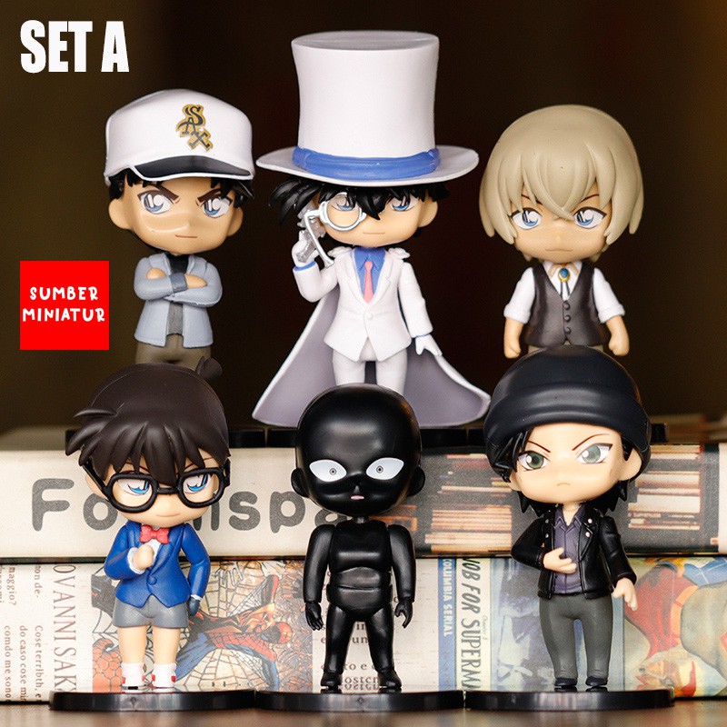 Detective Conan Set Figure / Shinichi Kudo Kaito Kid Toy Display ...