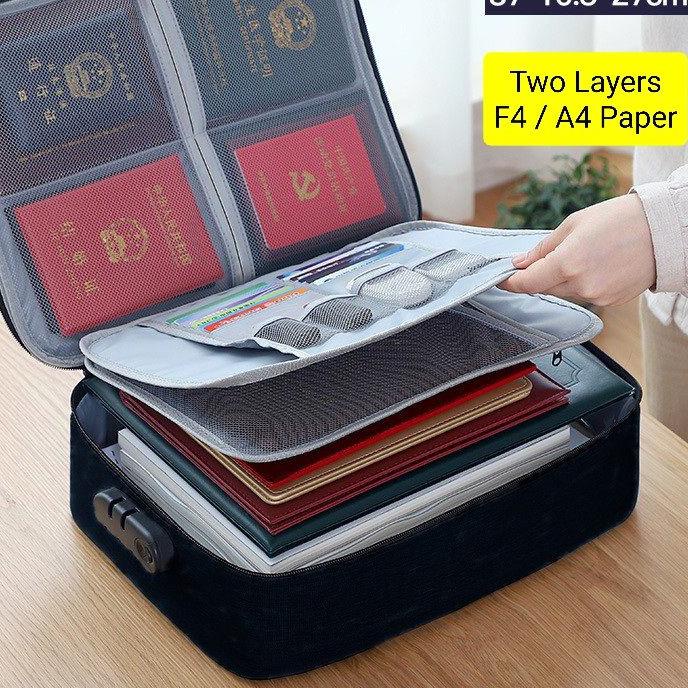 Document Certificate Storage Bag Briefcase With digit lock Password ...