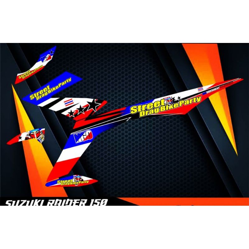 Raider 150 fi Laminated decals | Shopee Philippines