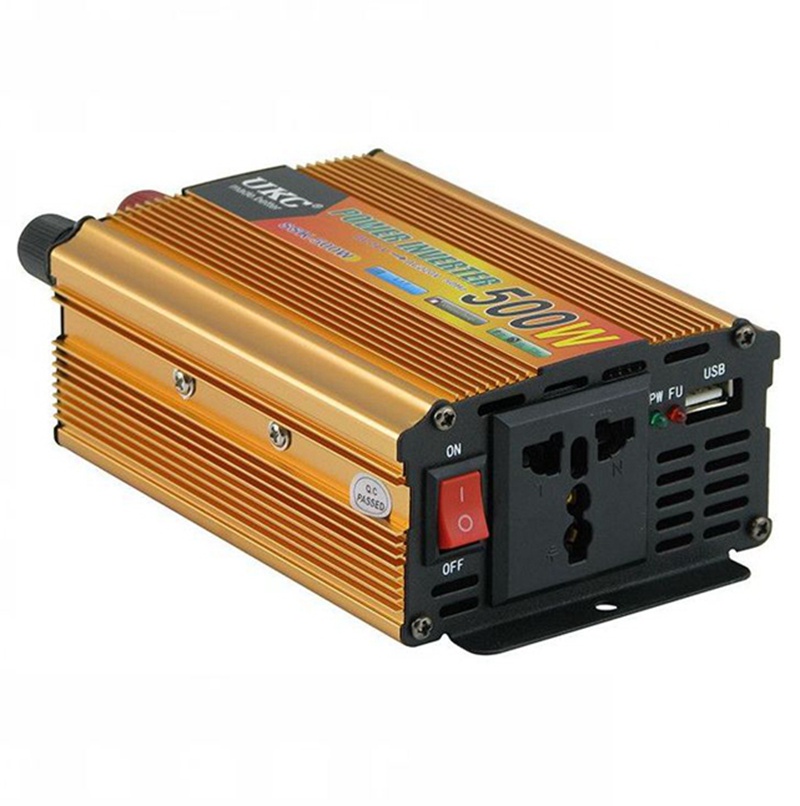 500W Solar Car Power Inverter Modified Sine Wave 220V Ac Socket And Usb ...
