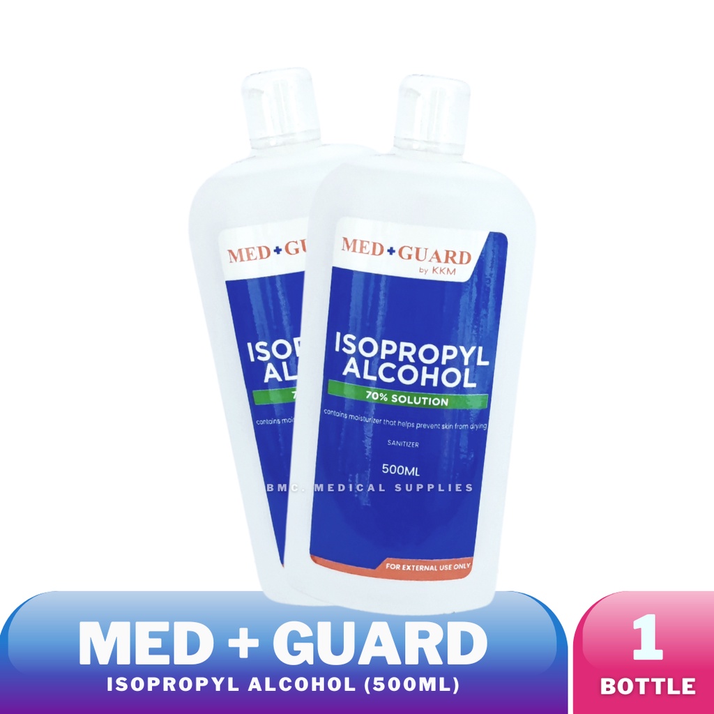 MED+GUARD Alcohol Isopropyl 70% (500ml) | Shopee Philippines