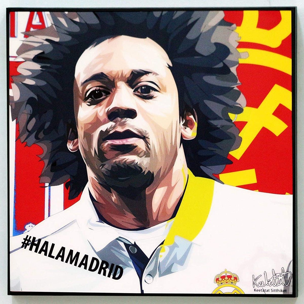 Marcelo Vieira Real Madrid Poster Motivational Quotes Wall Decals Photo ...