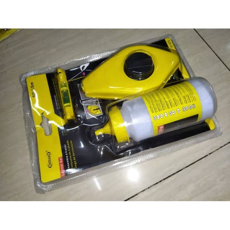 3pcs Chalk Line with Marker w/ Power Pitik Level Bar Chalk Line ...
