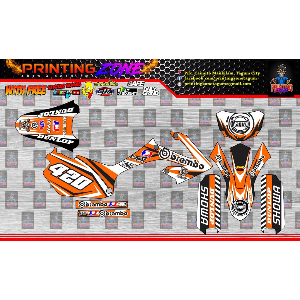 RUSI KR Z150 and KR Z200 Full Sticker Decals High Quality and Durable ...