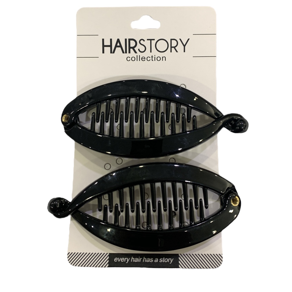 HAIRSTORY B141 Fish Bone Banana Hair Clamp | Shopee Philippines