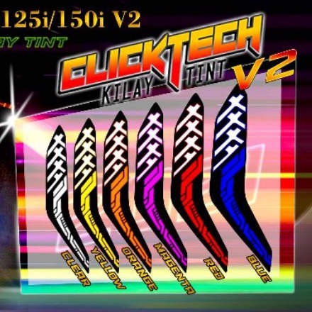 New Design Kilay Tint For honda click 125/150 Version 2 and 3 AND V4 ...