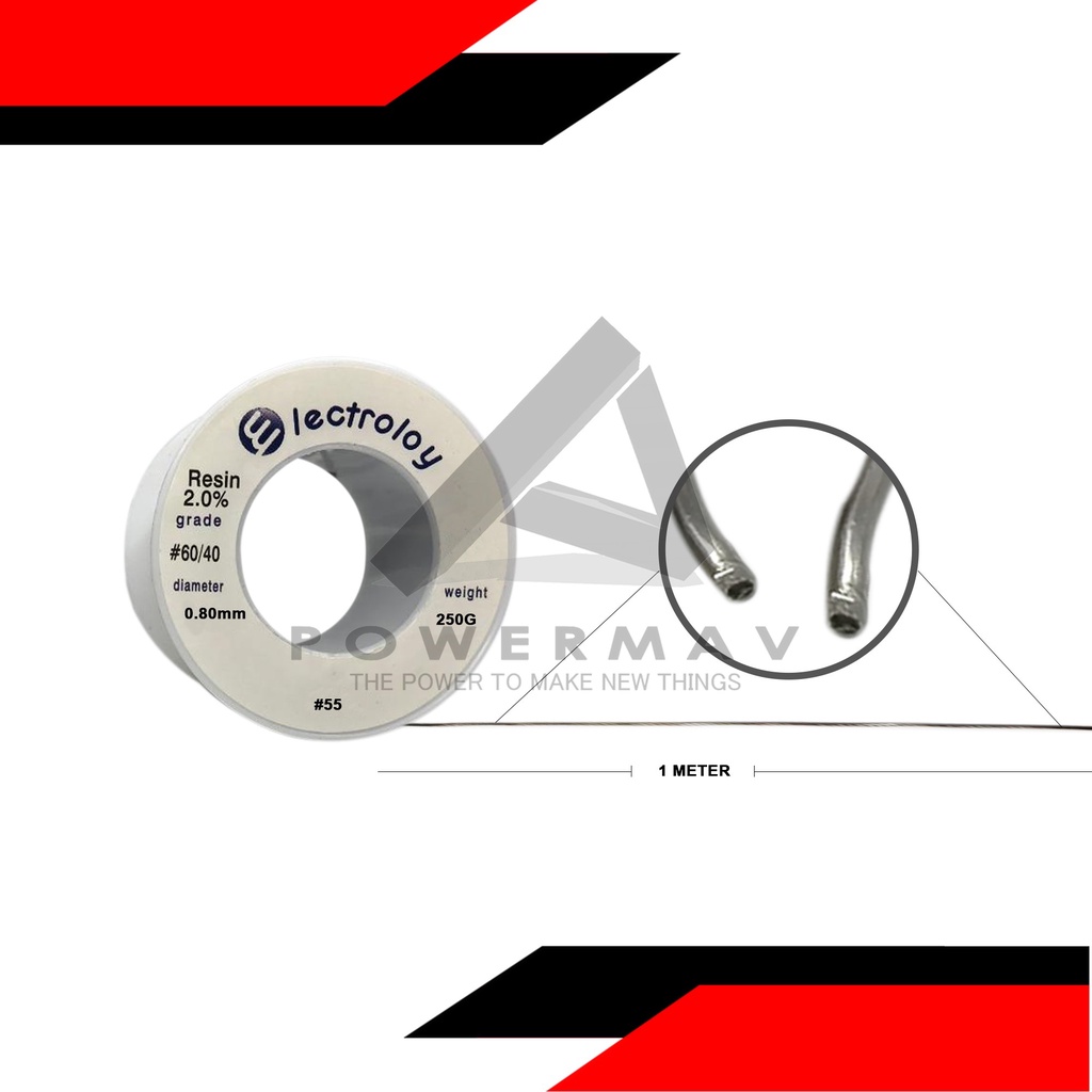 1 meter original electroloy soldering lead with flux 0.8mm resin 2% ...