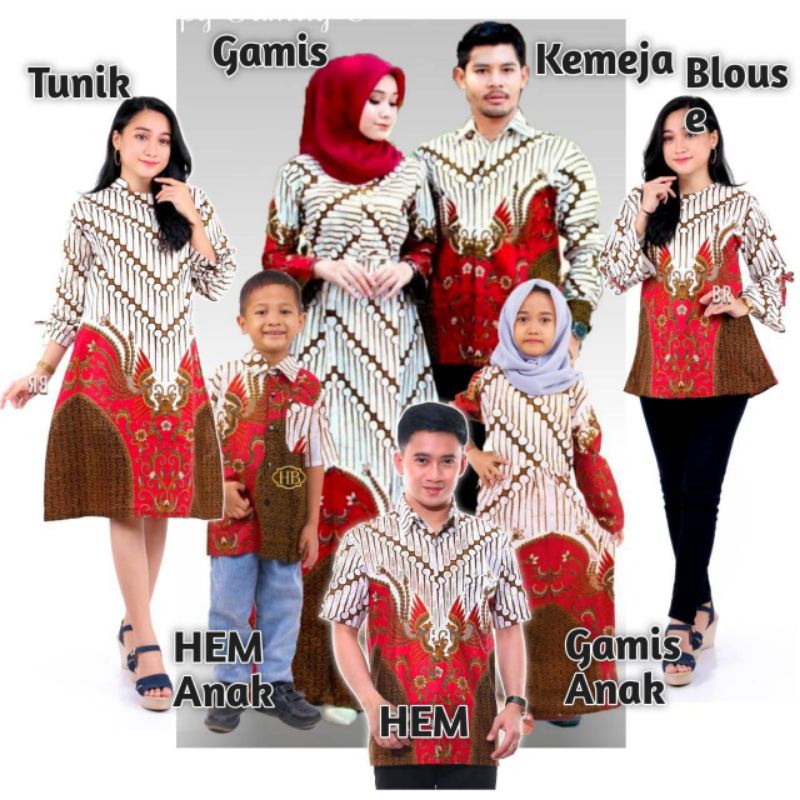 One-ce005 Family BATIK Clothes Family COUPLE BATIK Clothes Family ...