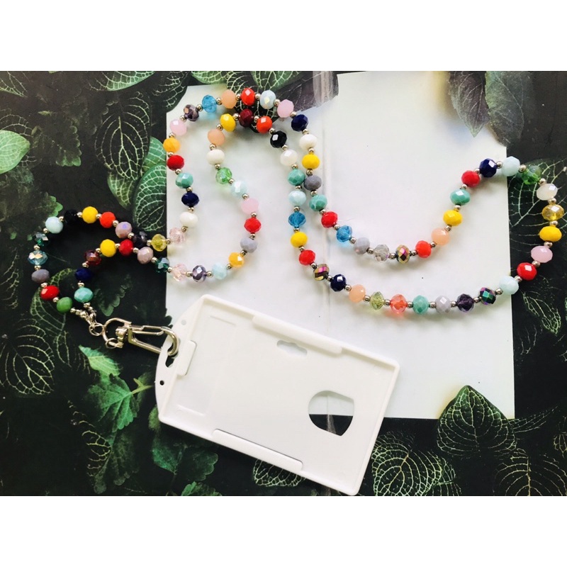 ID Card Name Lanyard Multicolor Czech CrystalTAG | Shopee Philippines
