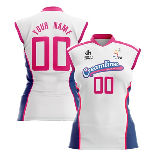 PVL Volleyball Jersey for Women Creamline Cool Smashers PVL White ...