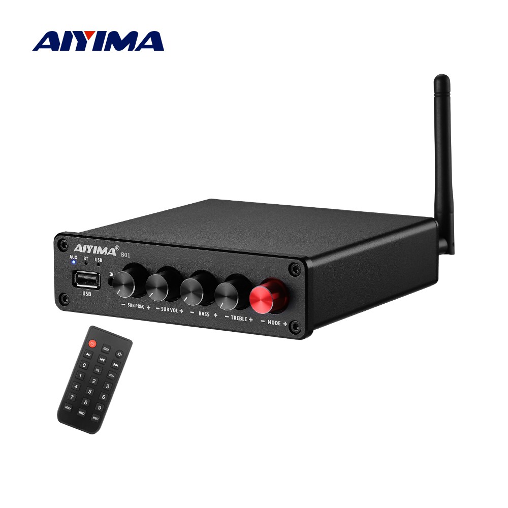 AIYIMA B01 Bluetooth 5.0 TPA3116 Subwoofer Amplifier 50Wx2+100W USB HiFi Stereo Digital 2.1 ...