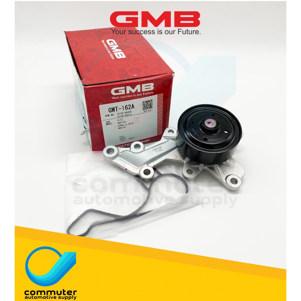 GMB Water Pump 1NR/2NR Toyota Vios 2017-2020, Toyota Wigo 2016-2020 ...