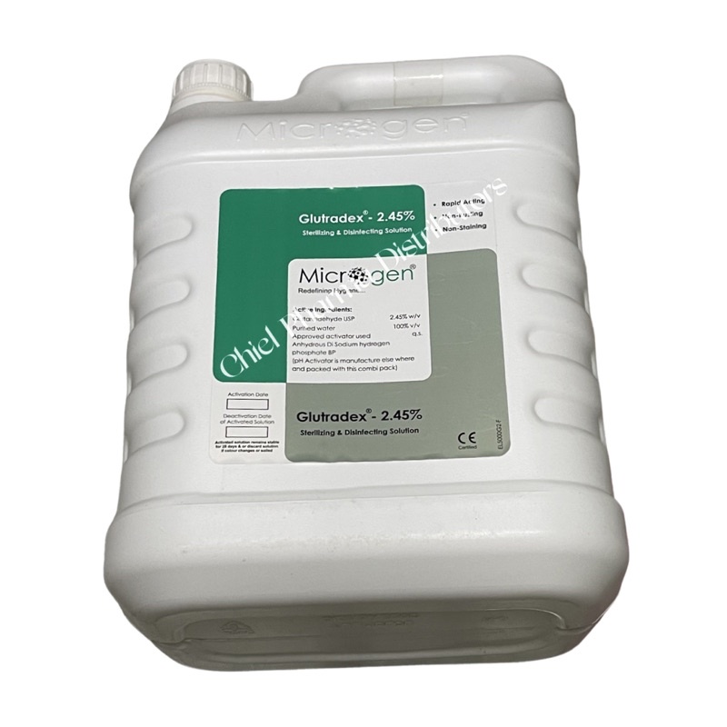 5 Litre GLUTRADEX (Cidex ) HIGH LEVEL INSTRUMENT DISINFECTANT ...