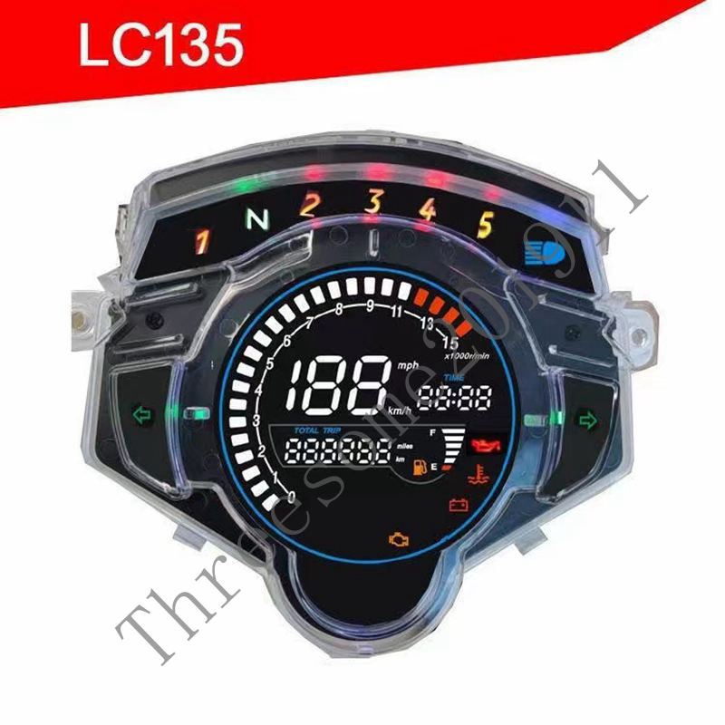 For Yamaha LC135 V1 V2 V3 V4 V5 V6 V7 4S/5S Digital Meter Full LCD meter Speedometer RPM ...