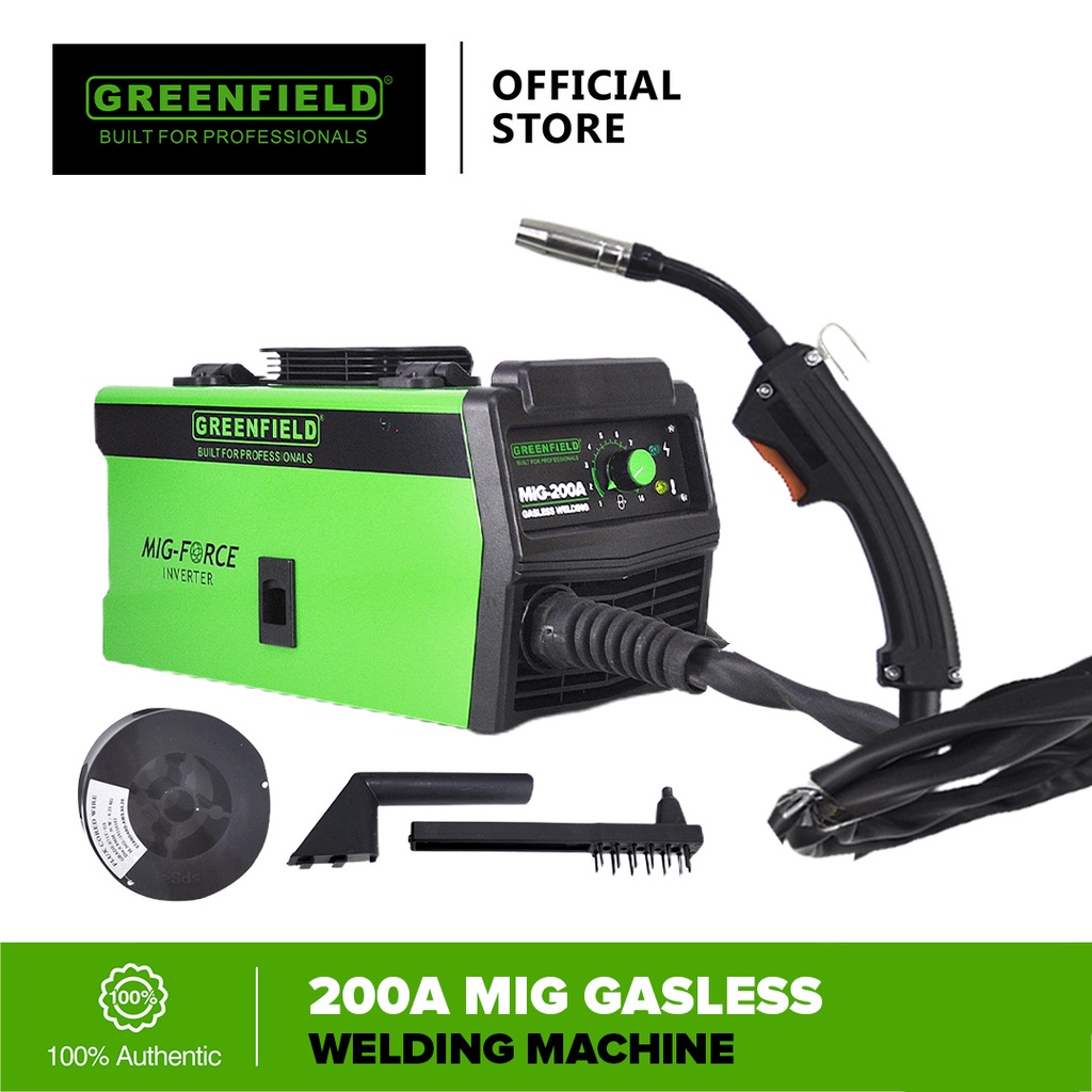 Greenfield Migweld 200A Gasless Inverter Welding Machine | Shopee ...