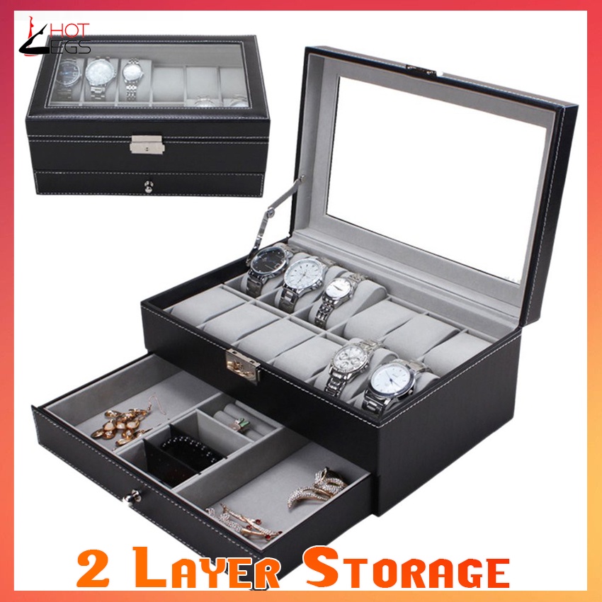 6 Slots/2 Slots/12 Slots/12 Slots 2 Layers Wrist Watches Jewelry ...