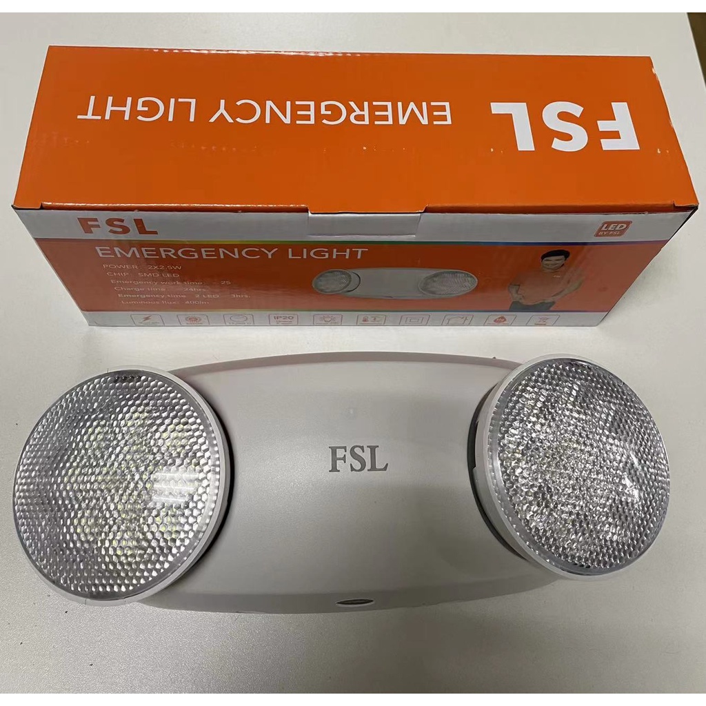 led emergency light 2x2.5w 2head | Shopee Philippines