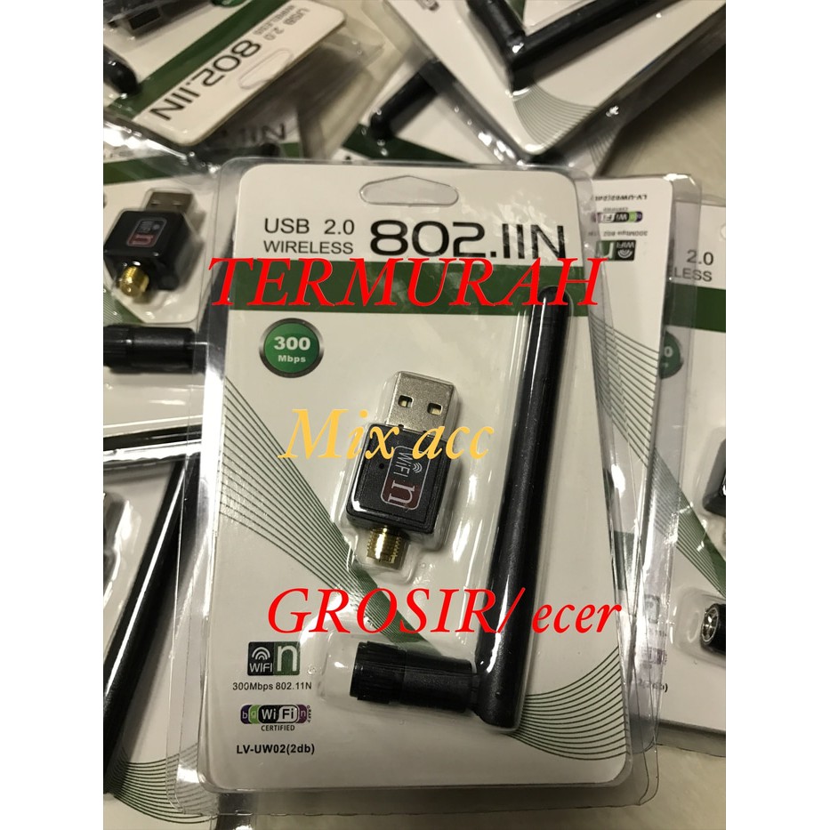 USB WiFi 300Mbps + ANTENNA Wireless Adapter 802.11N 300Mbps antenna | Shopee Philippines