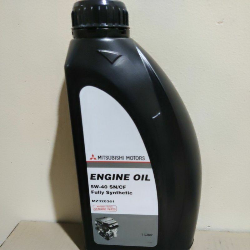 Mitsubishi Engine Oil 5w40 (1 Liter) - SN/CF - Fully Synthetic | Shopee ...