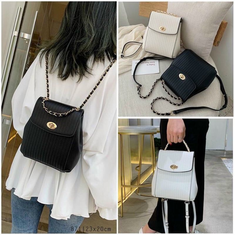 Korean style fashion swivel backpack ️ | Shopee Philippines