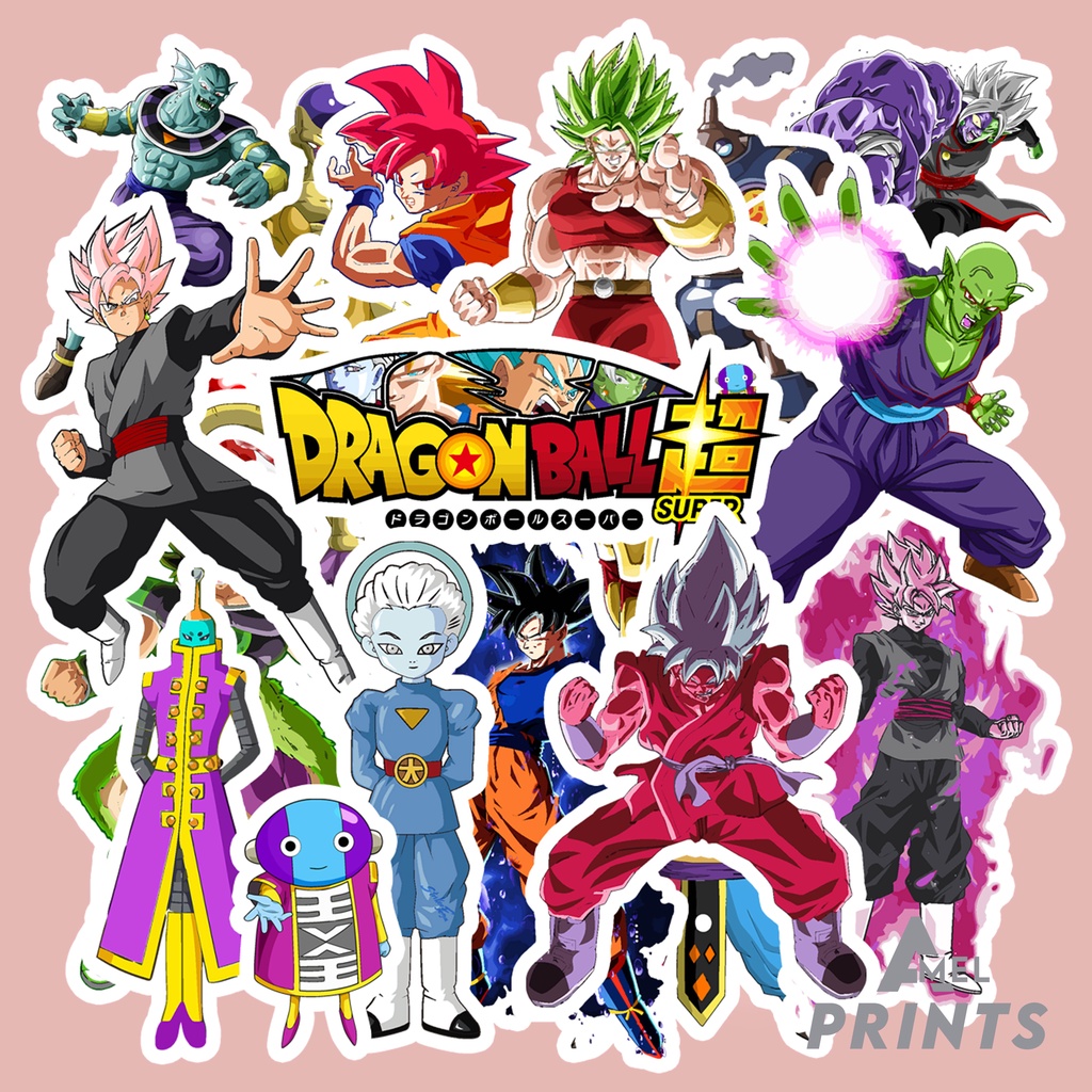 50 PCS Dragon Ball Z Anime Graffiti Sticker Set - 3CM, 4.5CM, 6CM ...
