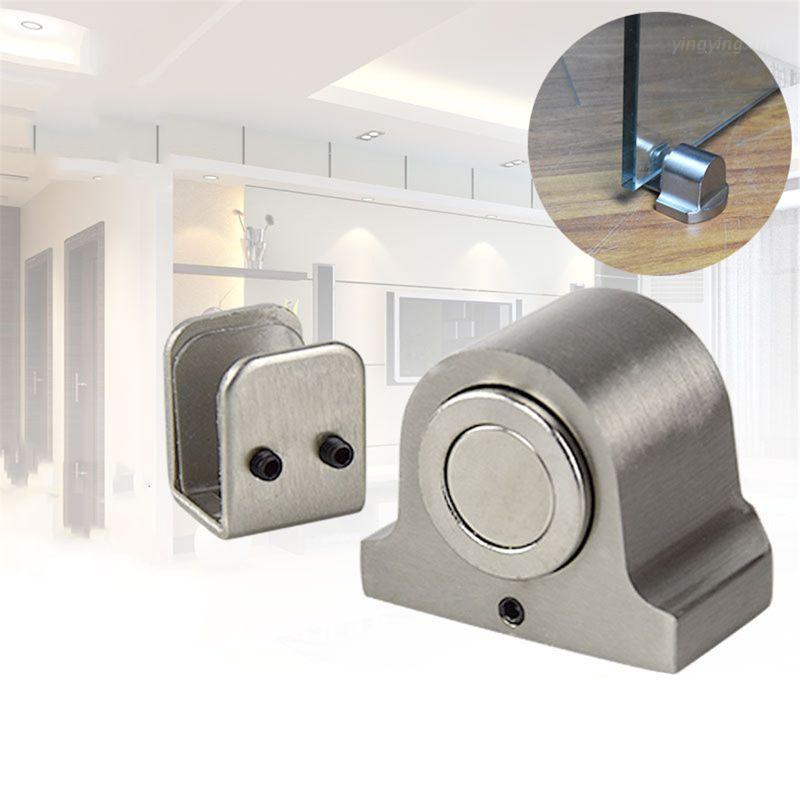 For Glass Doors Door Stop Casting Powerful Floor-mounted Magnetic Door ...