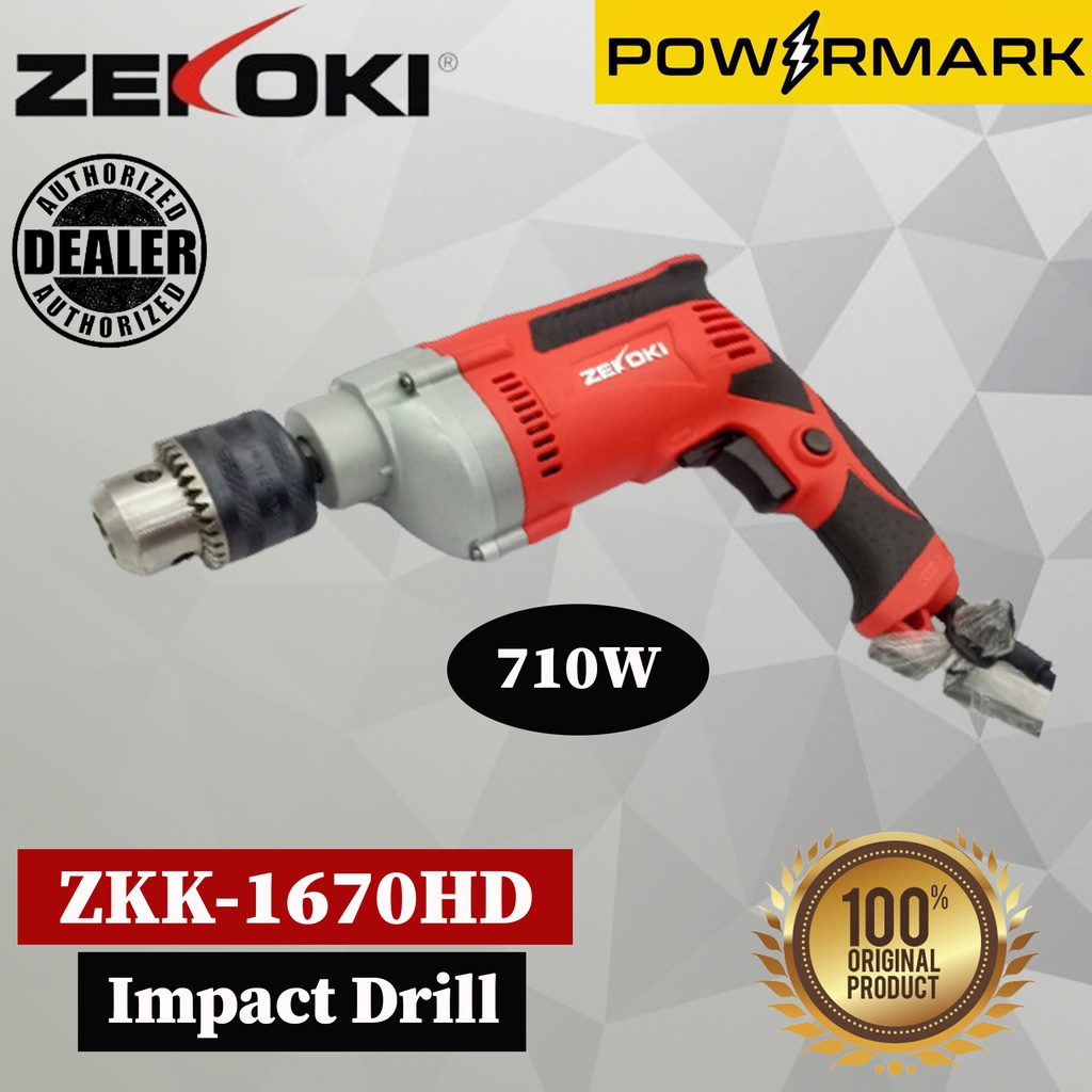 ZEKOKI ZKK-1670HD Impact Drill with Tool Kit 710W [POWERMARK | ZPT ...