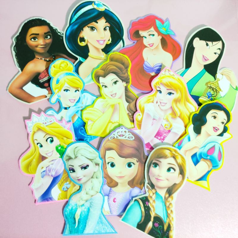 Disney princesses half body printed applique | Shopee Philippines
