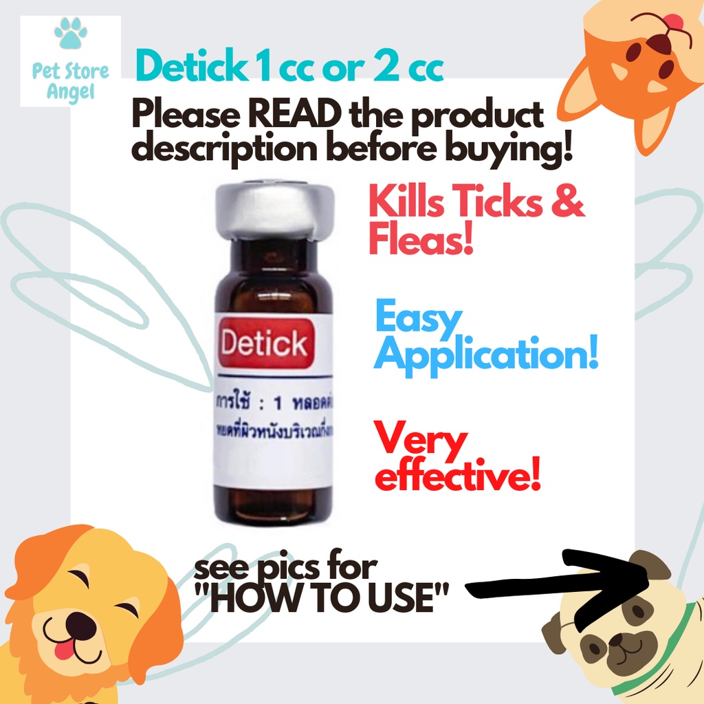 Authentic Detick Tickamit Solution Anti Tick Garapata Fleas Tick Mites ...