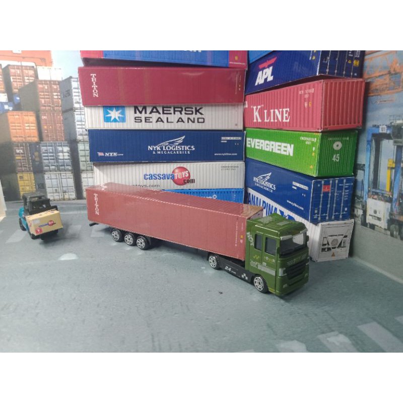 Diecast truck container TRITON Miniature container truck | Shopee ...