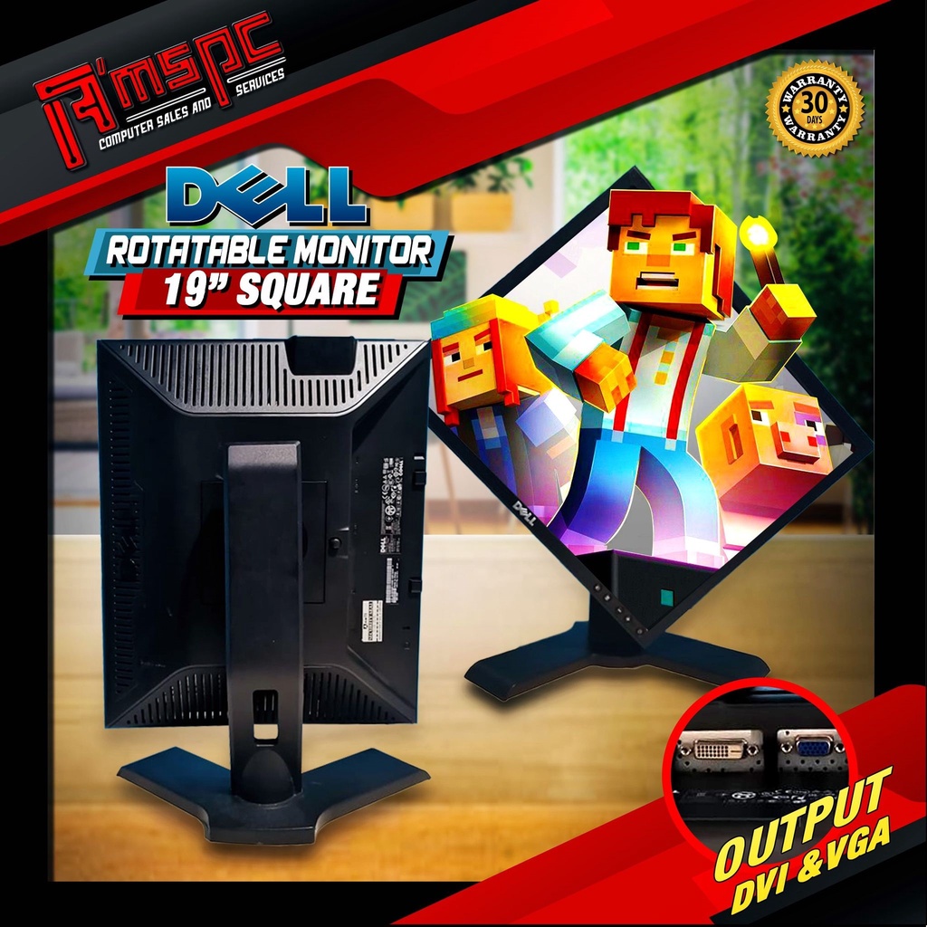 ASSORTED 19-Inch SQUARE LCD Monitor free powercord and vga cable ...