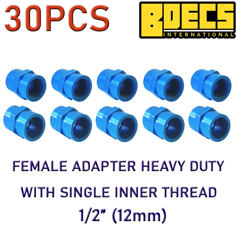 PVC Female Adapter Blue 1/2" 20mm High Quality by bdecs jr | Shopee ...