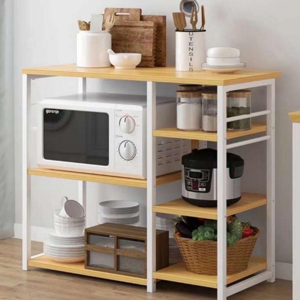 Kitchen Cabinet Storage Shelves Rack Organizer Cupboard Oven For ...