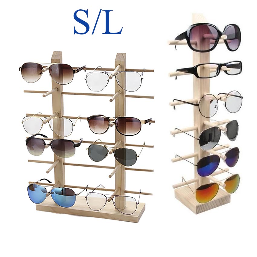 Eye Glasses Display Stand Rack Wooden Sunglasses Holder Organizer ...