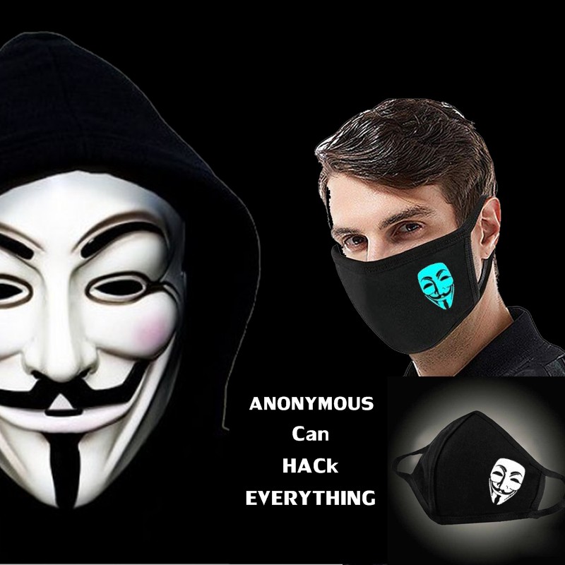 1-2 Days Entry Can Guy Fawkes Anonymous V For Vendetta Glowing Nose ...