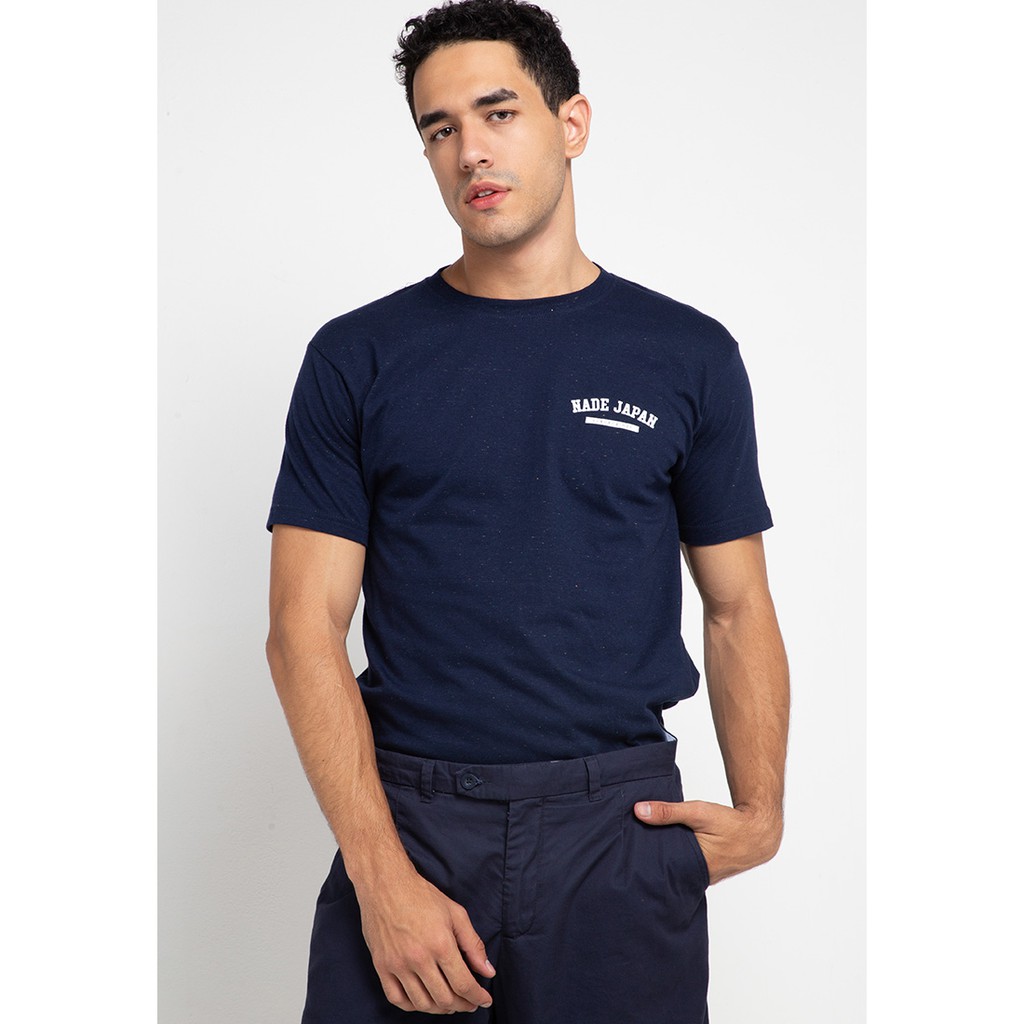 Nade NT280 nade japan arc climber nep men's Navy anti-wrinkle t-shirt ...