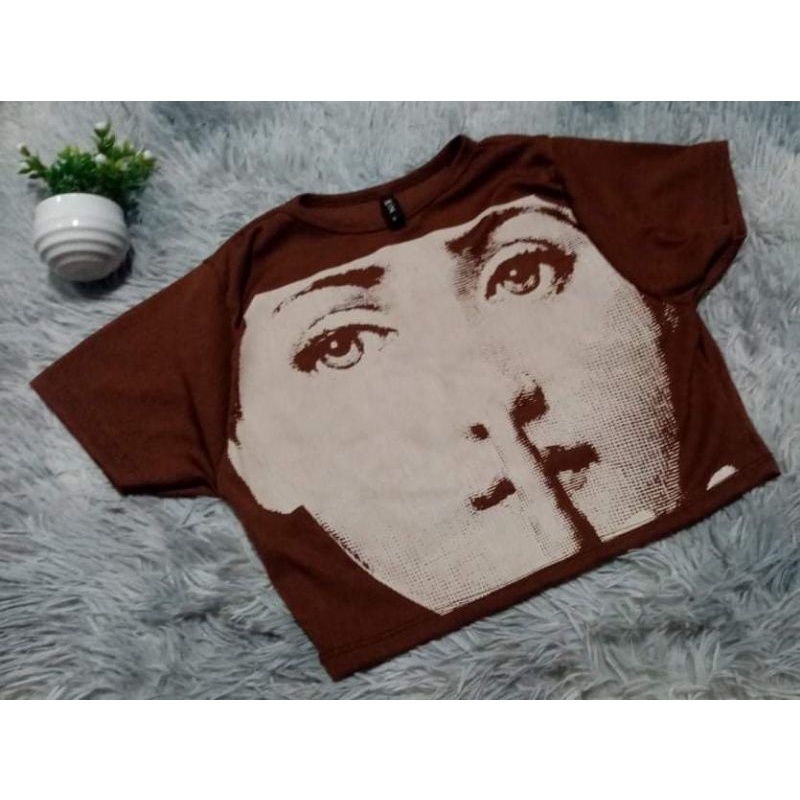 ONE FACE Crop Top knitted | Shopee Philippines