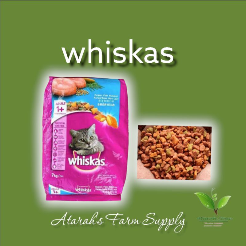 COD! Whiskas Adult (+1year) Dry Cat Food Ocean Fish Flavour (1kg ...