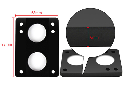 6mm riser pad 2 pcs surf skateboard Four wheel sliding plate bridge pad ...