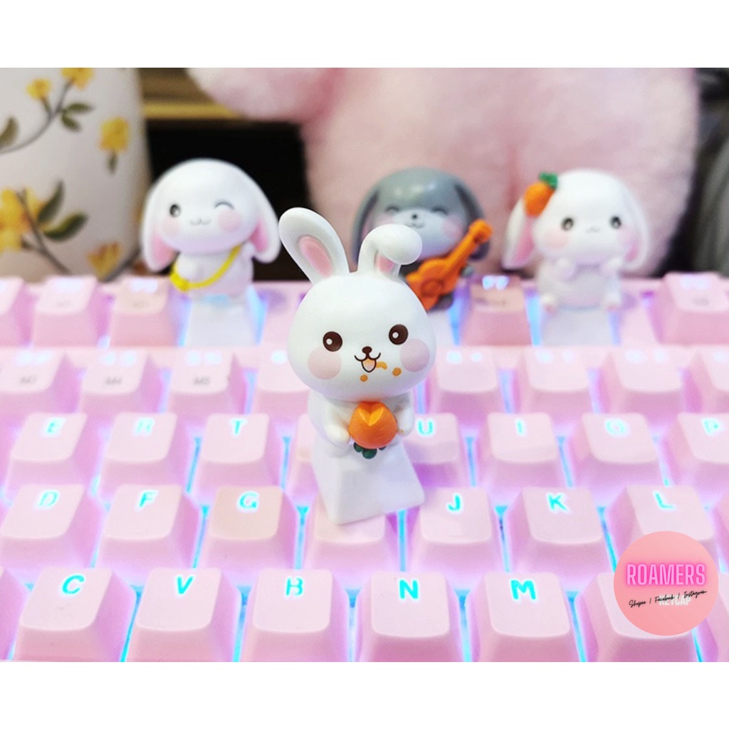 Lovely rabbit Keycap odd animation anime keycaps(0036_CH) | Shopee ...