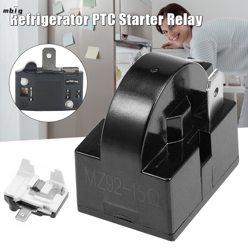 Refrigerator PTC Starter Relays 15 Ohm 2-Pin Compressor Overload ...