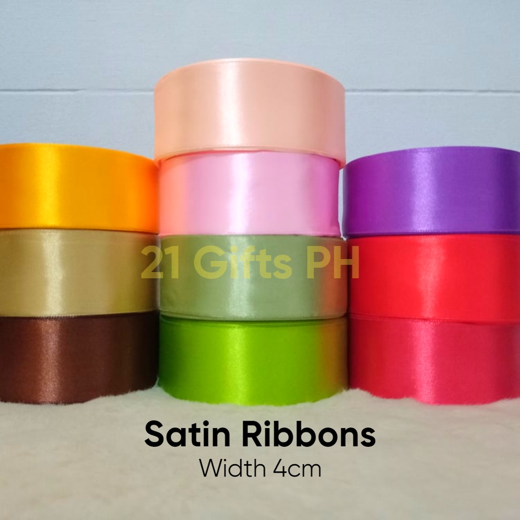 Satin Ribbons 4cm (width) decorative ribbon, gift ribbon for all ...
