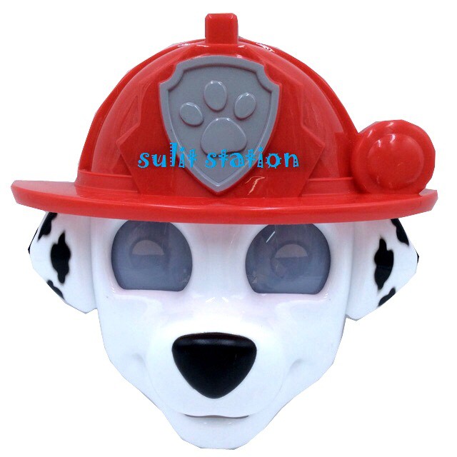 POLICE DOG PATROL MARSHALL LED LIGHTED FACE COSTUME COSPLAY DOG MASK ...
