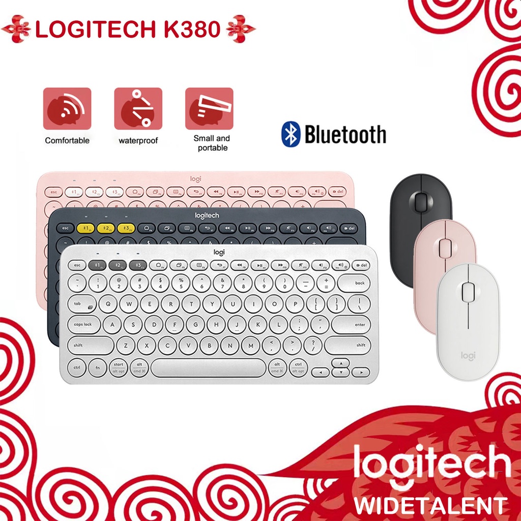 【SG Seller】Logitech K380 Bluetooth Multi Device Keyboard Bluetooth True ...